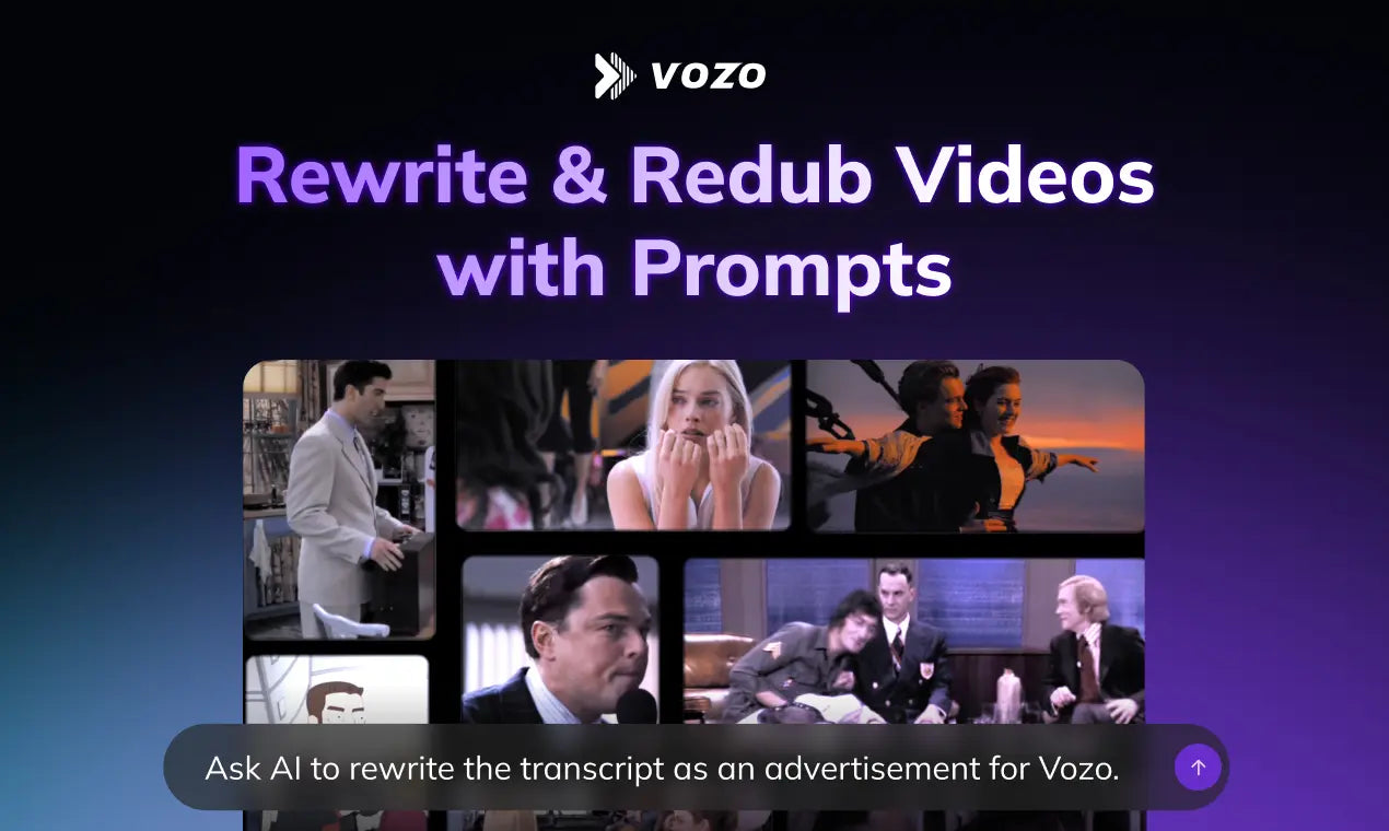Introducing Vozo Rewrite & Redub - Transform Viral Videos into New Sto – ToolPilot