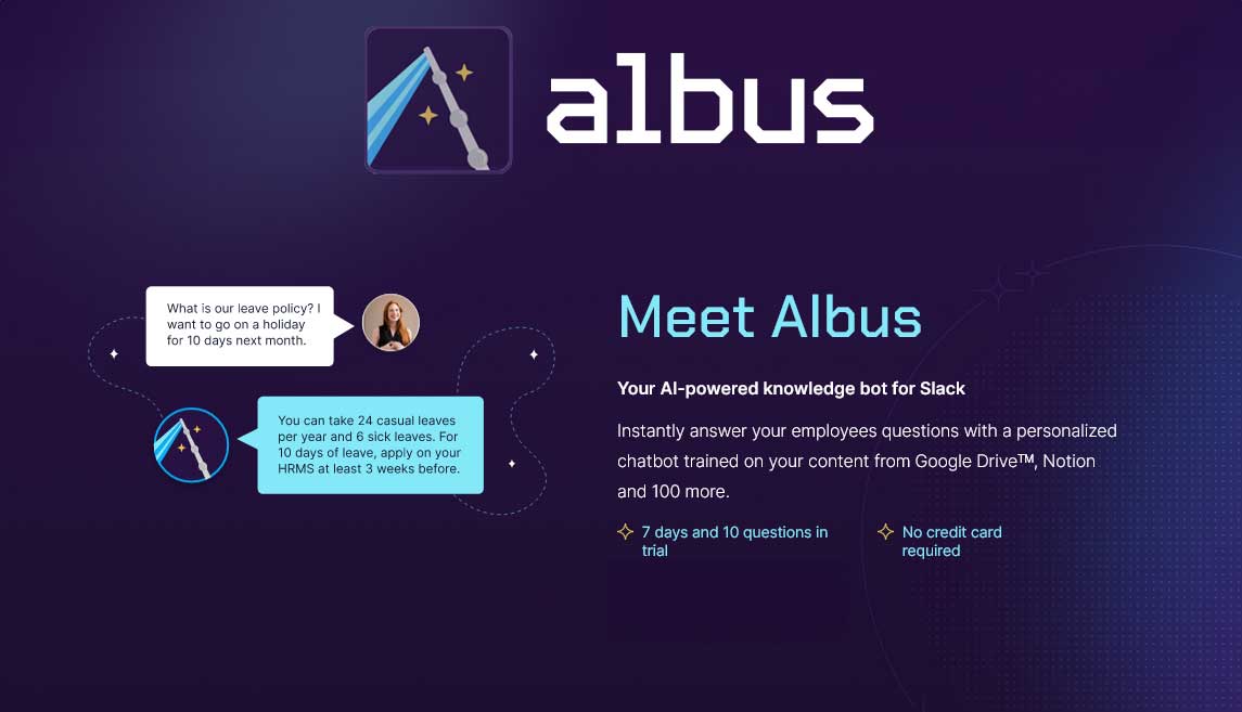 Albus: Your AI-Powered Knowledge Companion for Productivity – ToolPilot