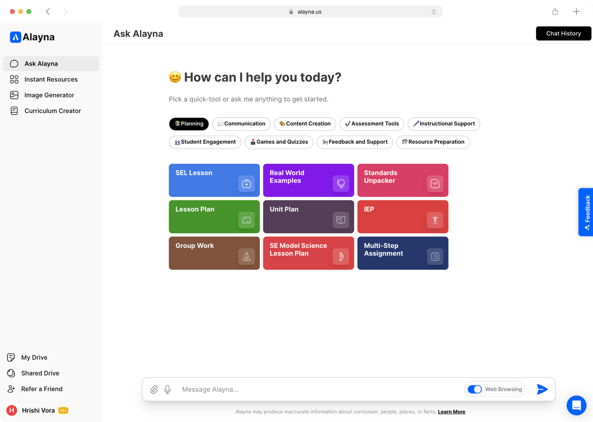 Alayna - AI Teaching Assistant for K-12 – ToolPilot